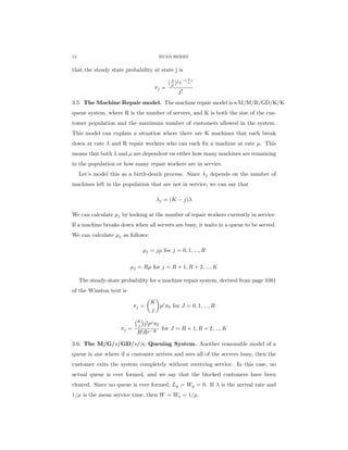 Introduction of Queue Theory. The Basics | PDF