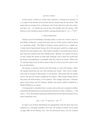 Introduction of Queue Theory. The Basics | PDF