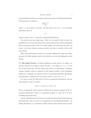 Introduction of Queue Theory. The Basics | PDF