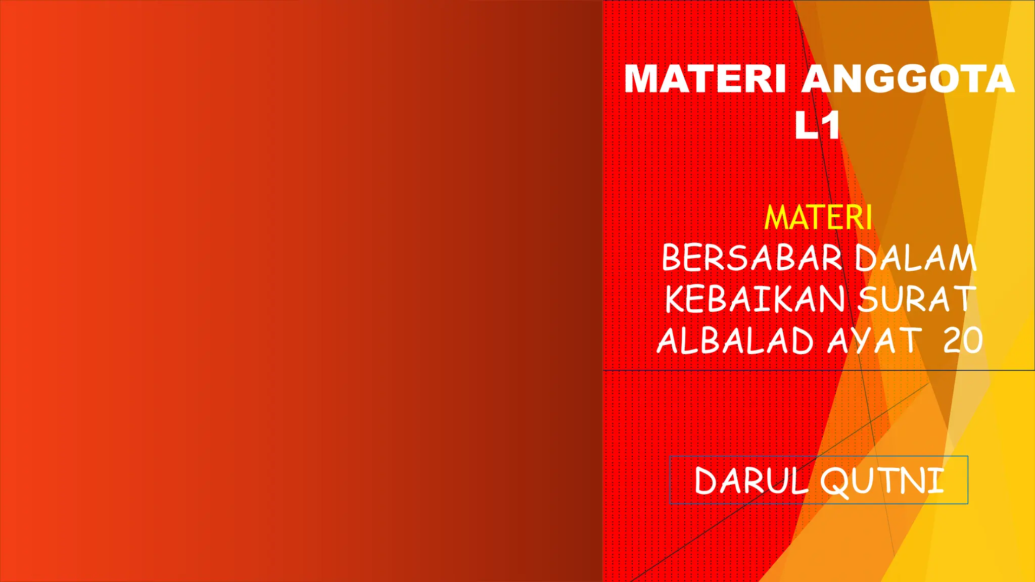 BERSABAR DALAM KEBAIKAN surat al-Balad 20.pptx