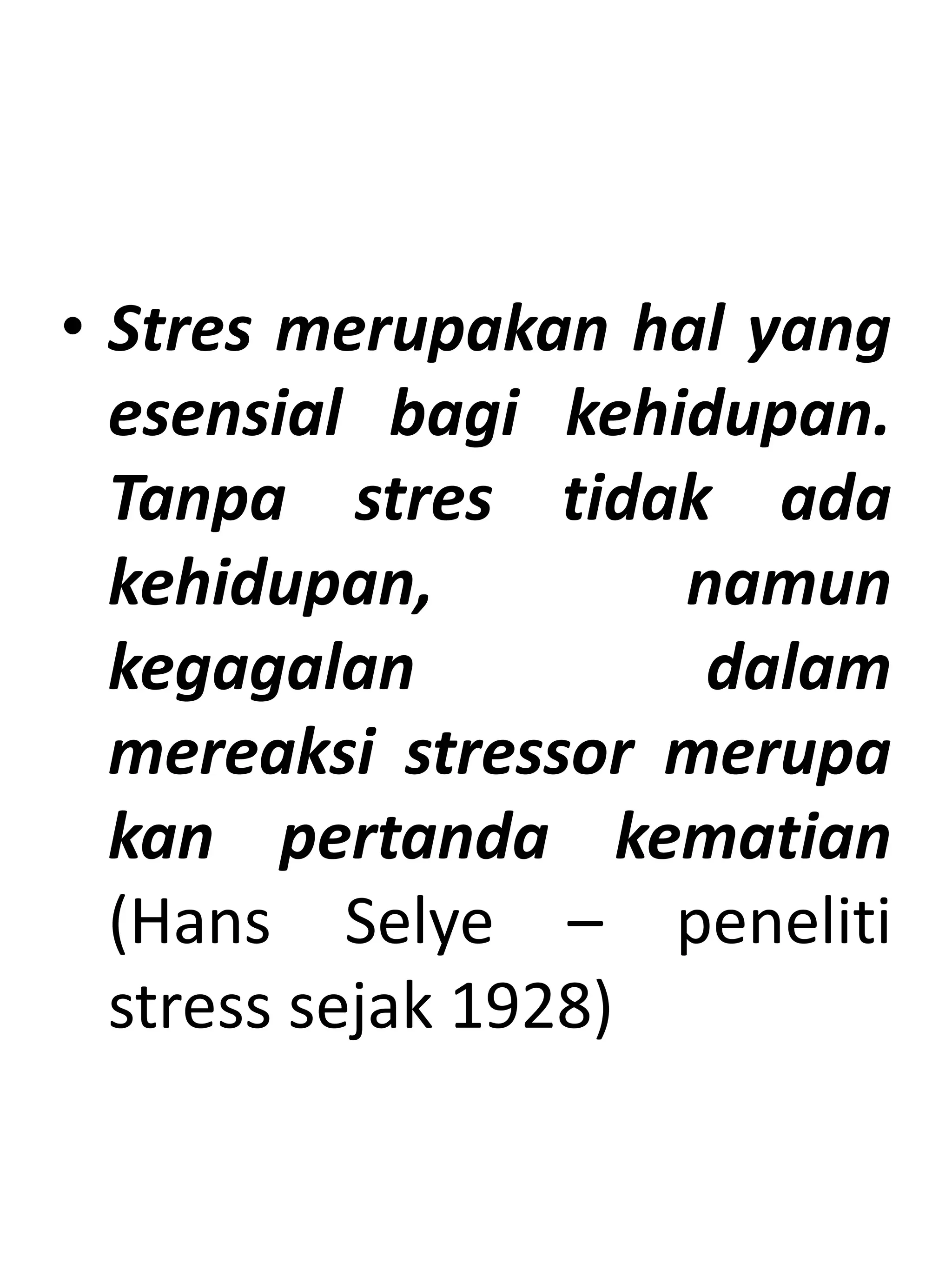 Bersahabat dengan stress | PDF