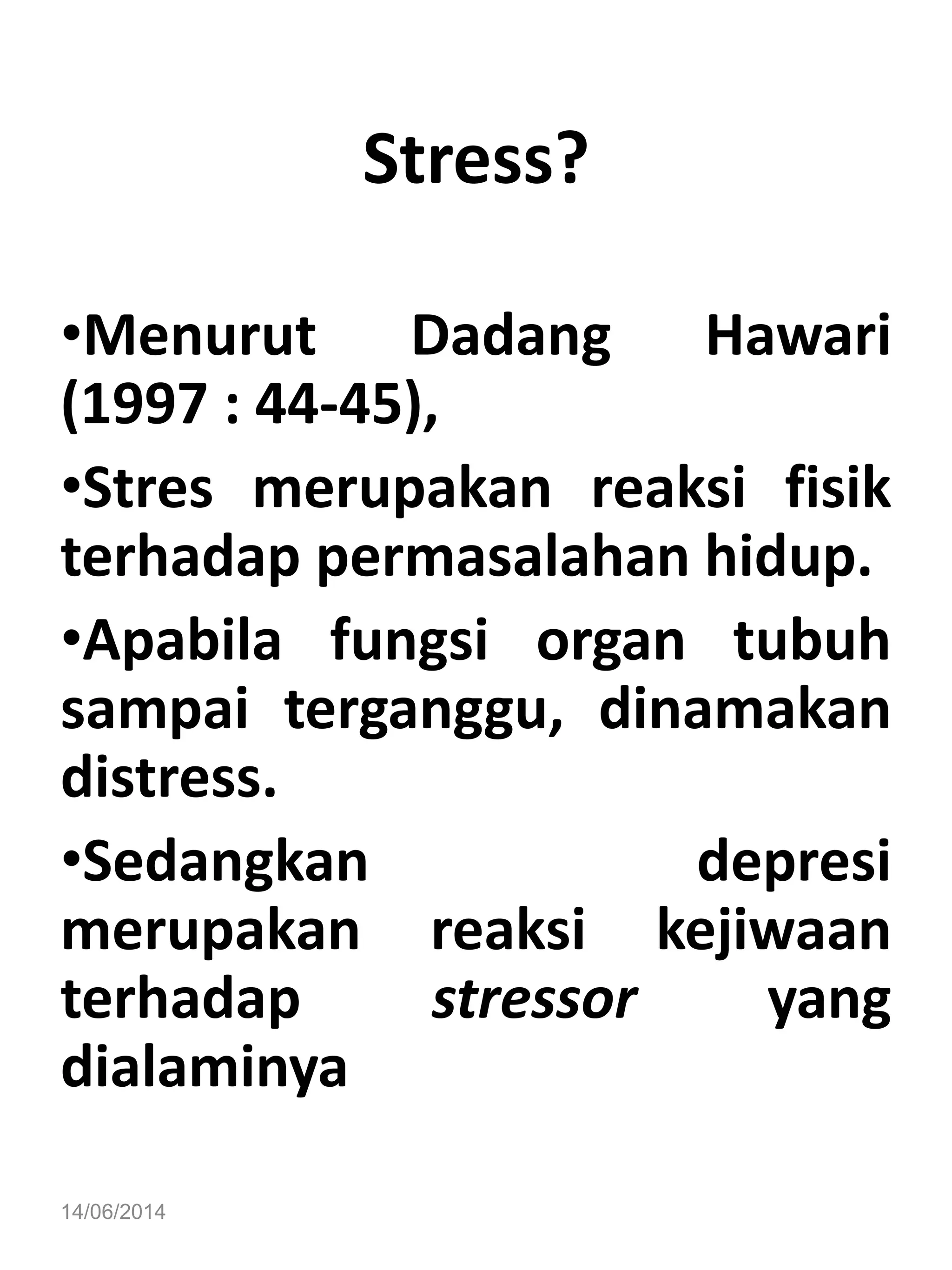 Bersahabat dengan stress | PDF