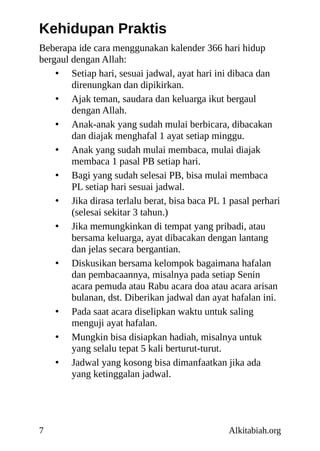 366 Hari Hidup Bergaul dengan Allah | PDF