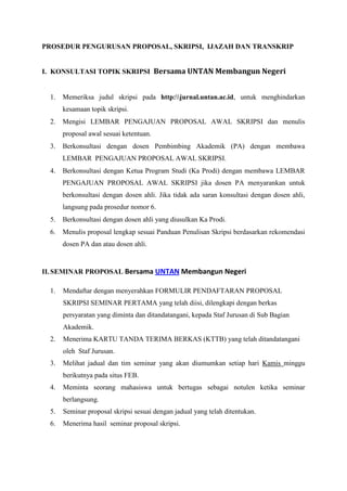 Bersama UNTAN Membangun Negeri - UNIVERSITAS TANJUNGPURA | PDF