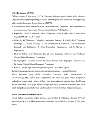 Bersama untan membangun negeri oleh apoteker anda | PDF