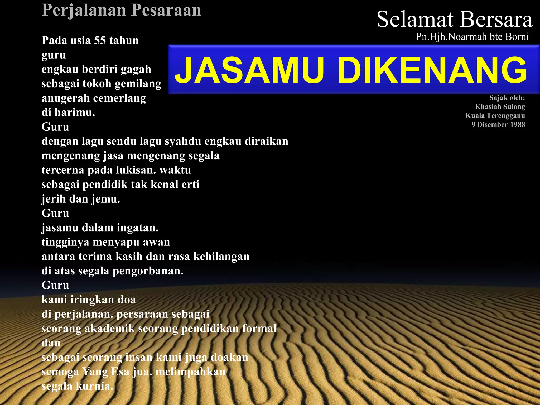 SELAMAT BERSARA | PPT