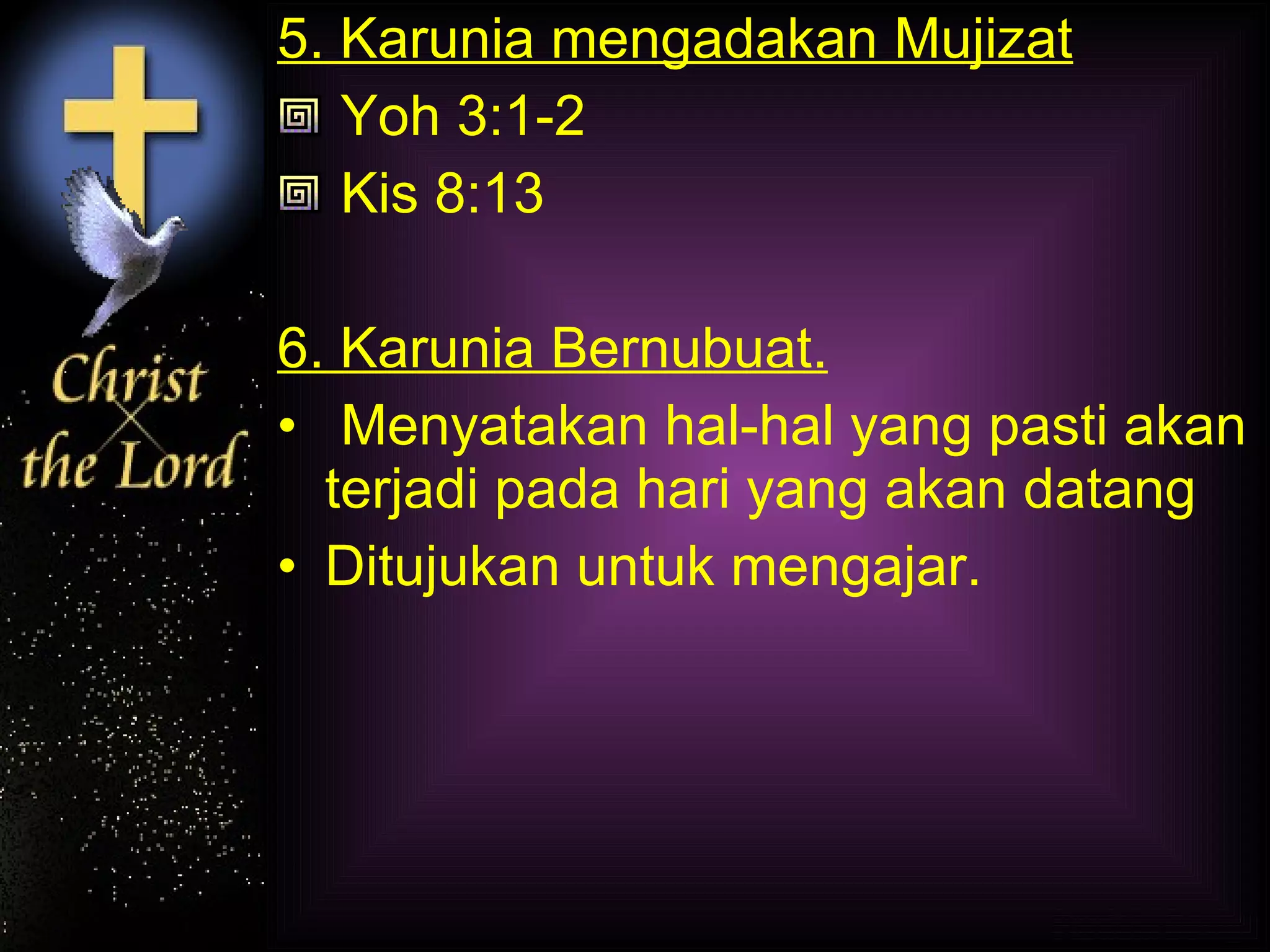 Bersatu membangun tubuh kristus | PPT
