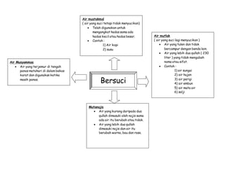 Bersuci 1 | PPT