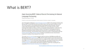 BERT | PPTX