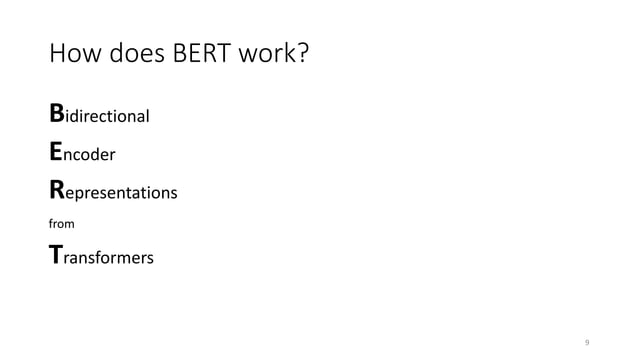 BERT | PPTX