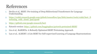 BERT | PPTX | Computing | Technology & Computing