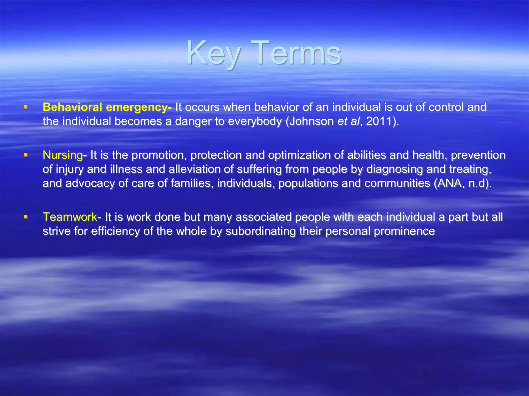Behavioral Emergent Response Team Capstone Project Writing | PPT