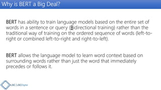 BERT: Google’s latest search algorithm to better understand natural ...