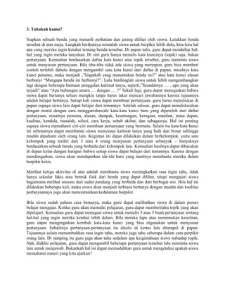 Bertanya Sebagai Salah Satu Kunci Berpikir Kreatif | PDF