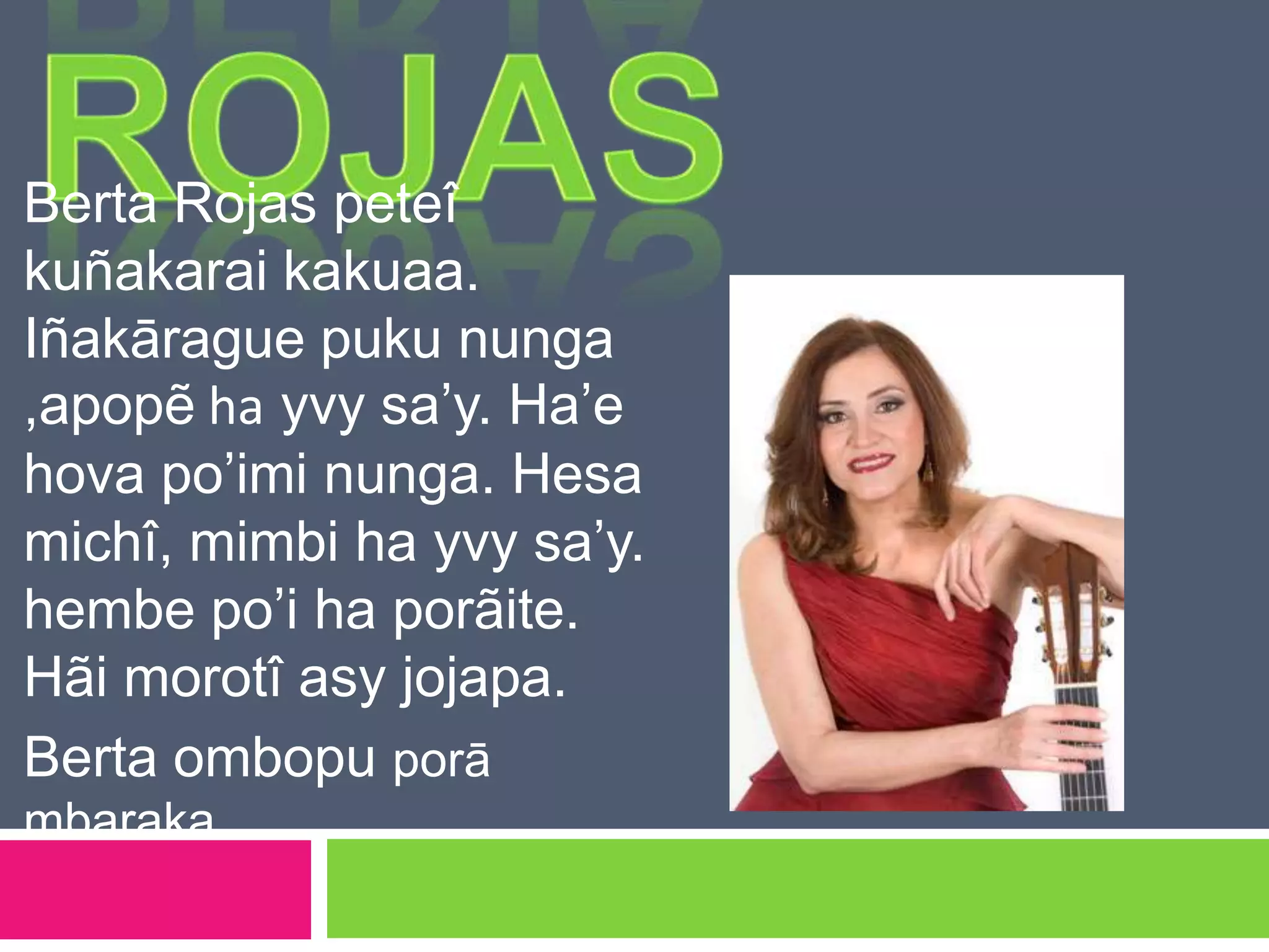 Berta rojas vicky baez rembiapo | PPT