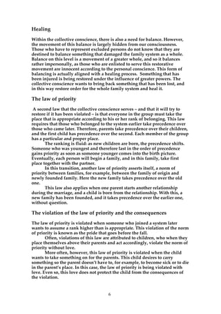 Bert Hellinger - On Consciences (Family Constellation) | PDF