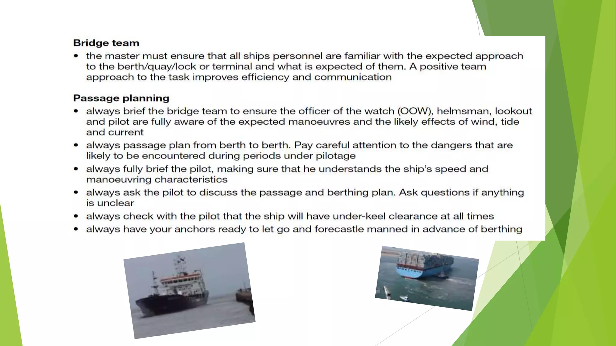 Berthing and unberthing operations | PPTX