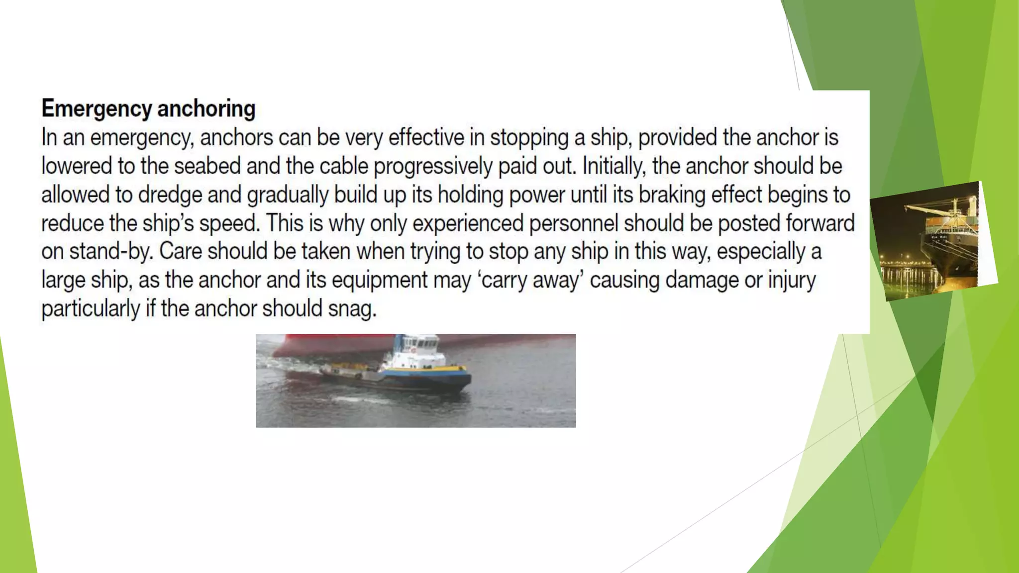 Berthing and unberthing operations | PPTX