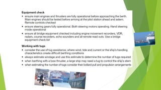 Berthing and unberthing operations | PPTX