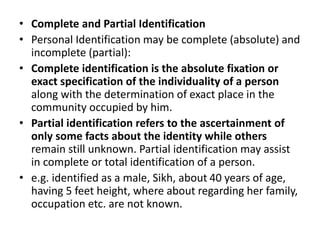 bertilon system for forensic science and personal identification | PDF