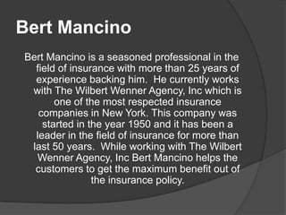 Bert mancino | PPTX