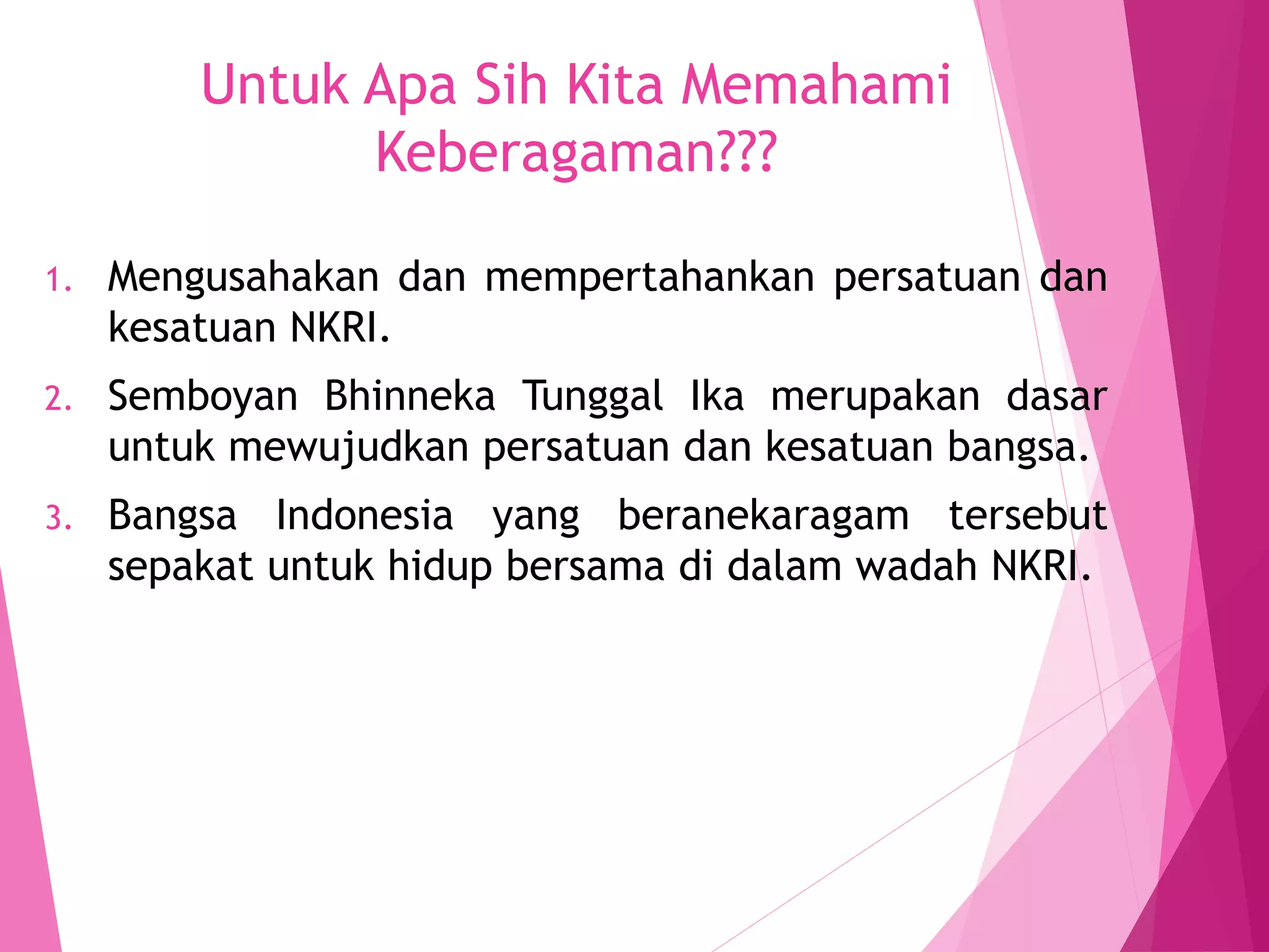 Bertoleransi dalam keberagaman | PPTX
