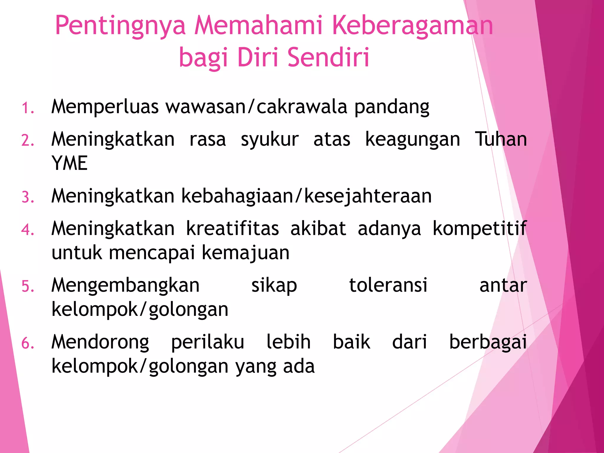 Bertoleransi dalam keberagaman | PPTX