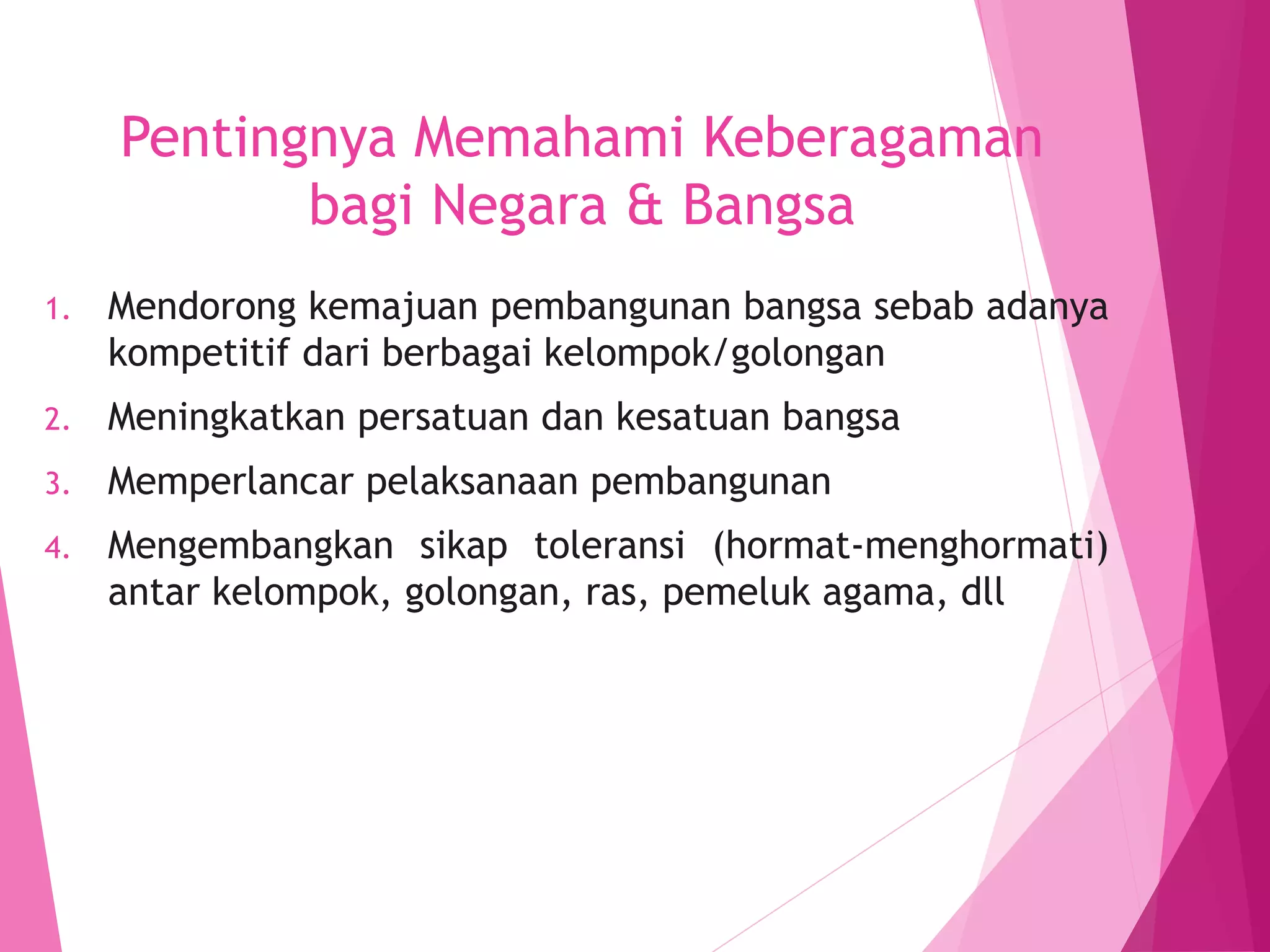 Bertoleransi dalam keberagaman | PPTX