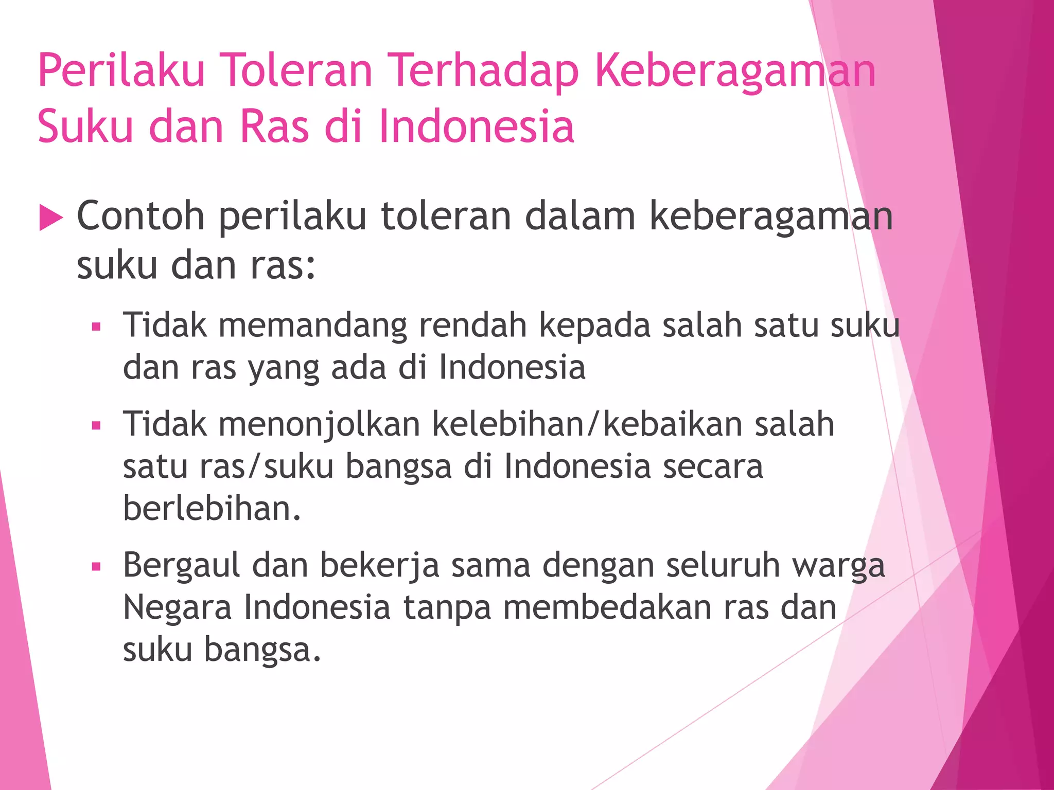 Bertoleransi dalam keberagaman | PPTX