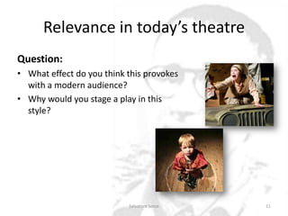 Bertolt Brecht Epic Theatre | PPTX