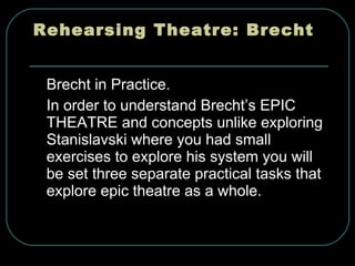 Bertolt Brecht workshop | PPT