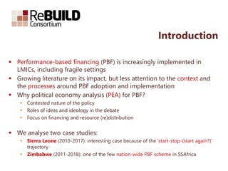 political economy approaches to explore performance based-financing’s ...