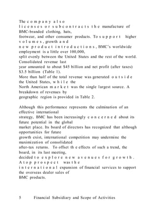 BERTOS MANUFACTURING CORPORATION Evaluating Markets to Inv | PDF