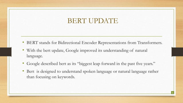 Bert algorithm | PPT