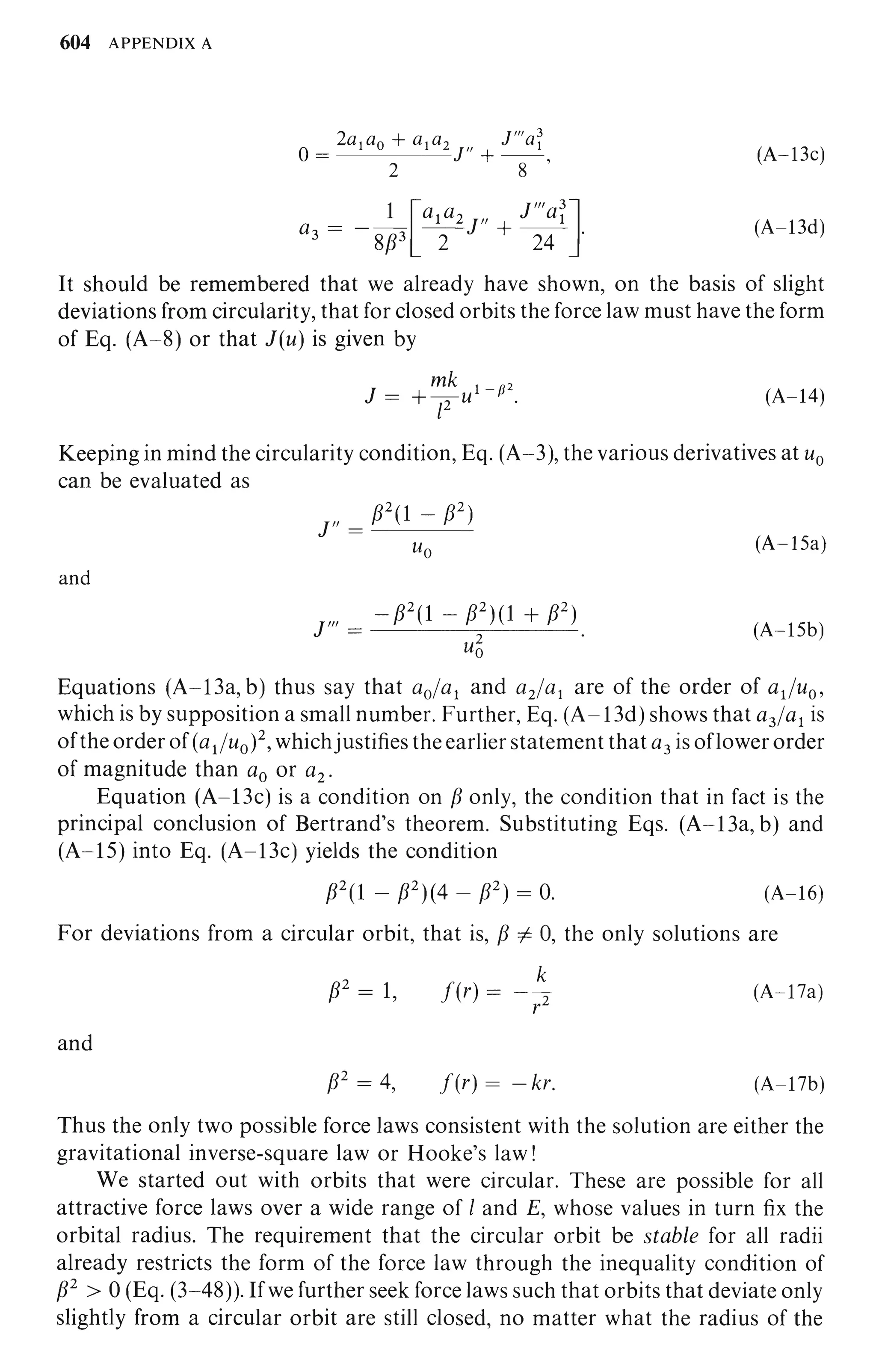 Bertrand theorem | PDF | Physics | Science