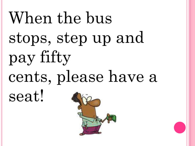 Bert’s busy bus tech ed story | PPTX