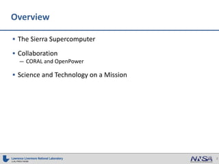 The Sierra Supercomputer: Science and Technology on a Mission | PPT