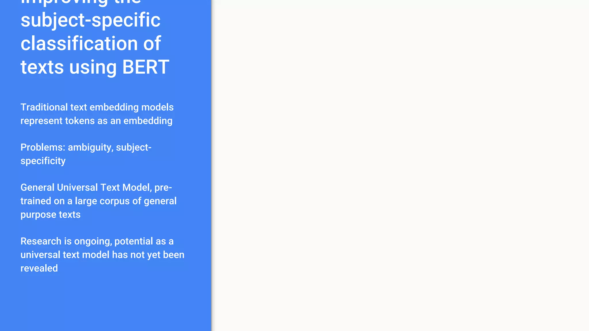 Applications of BERT in NLP and Understanding | PPTX