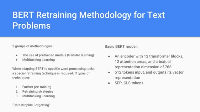 Applications of BERT in NLP and Understanding | PPTX
