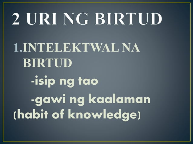 Bertud at pagpapahalaga | PPTX