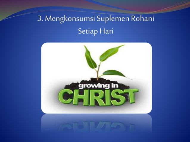 Bertumbuh dalam kasih karunia | PPT