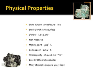 Beryllium | PPTX