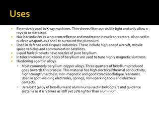 Beryllium | PPTX