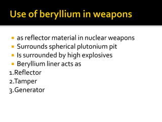 Beryllium | PPTX