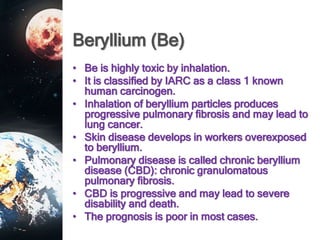 Beryllium and cadmium toxicity | PPT