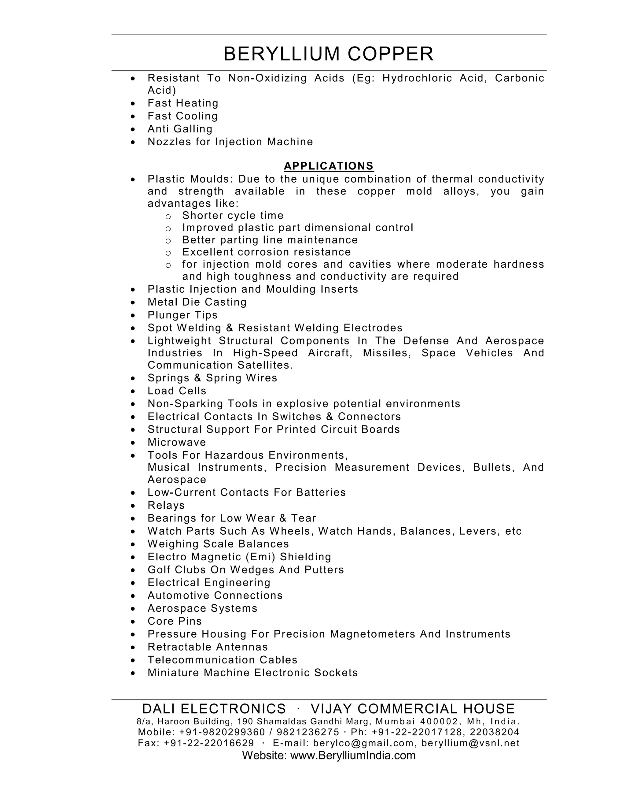 Beryllium copper | PDF