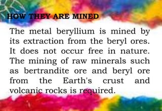 BERYLLIUM _ Common mineral Compound.pptx