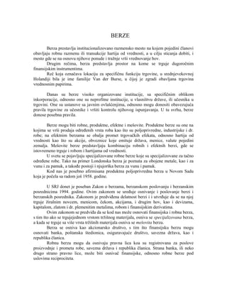 Berza | PDF