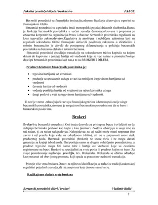 Berzanski posrednici | PDF