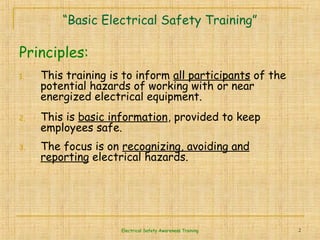 Basic Electrical Safety Training - BESTt | PPT